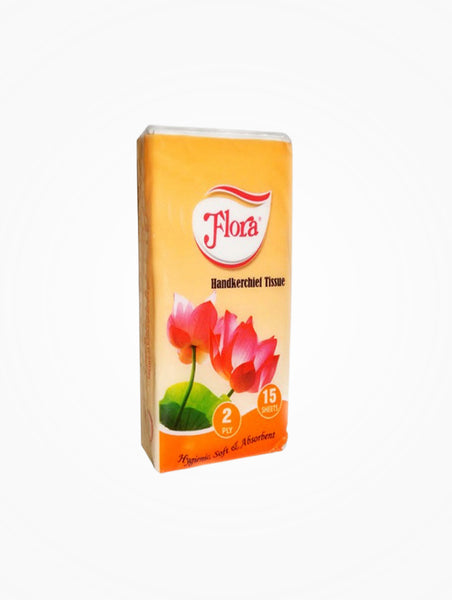 Flora Handkerchief Tissue 2 Ply 15'S – Supiripola